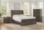 Cora Grey Queen 3 Piece Bedroom Set | Sleigh | Furnzy.com - Shop local ...